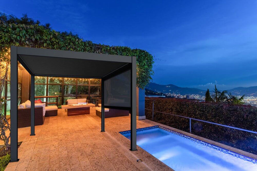 Wind-Resistant Screen - Villa Pergola at BON Pergola