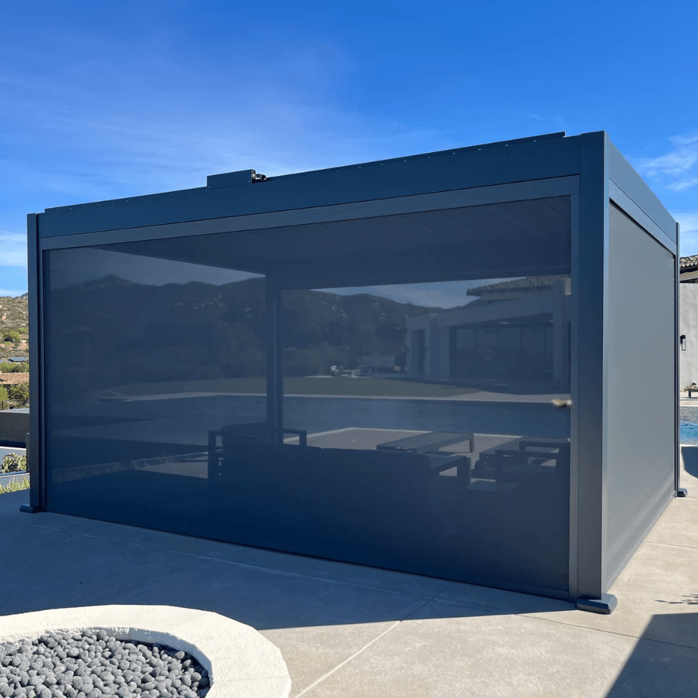 Pergola Wind Screens | Retractable Pergola Screen